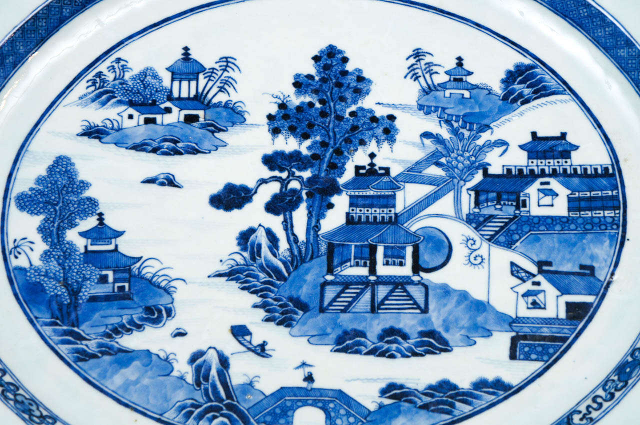 Large Chinese Export Porcelain Platter - Nanking Pattern, c. 1790 at ...