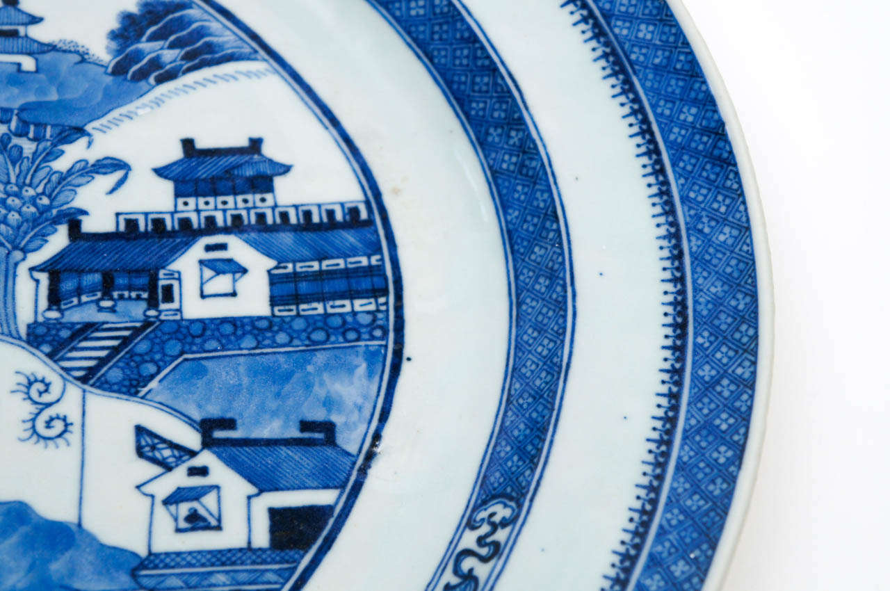 Large Chinese Export Porcelain Platter - Nanking Pattern, c. 1790 at ...