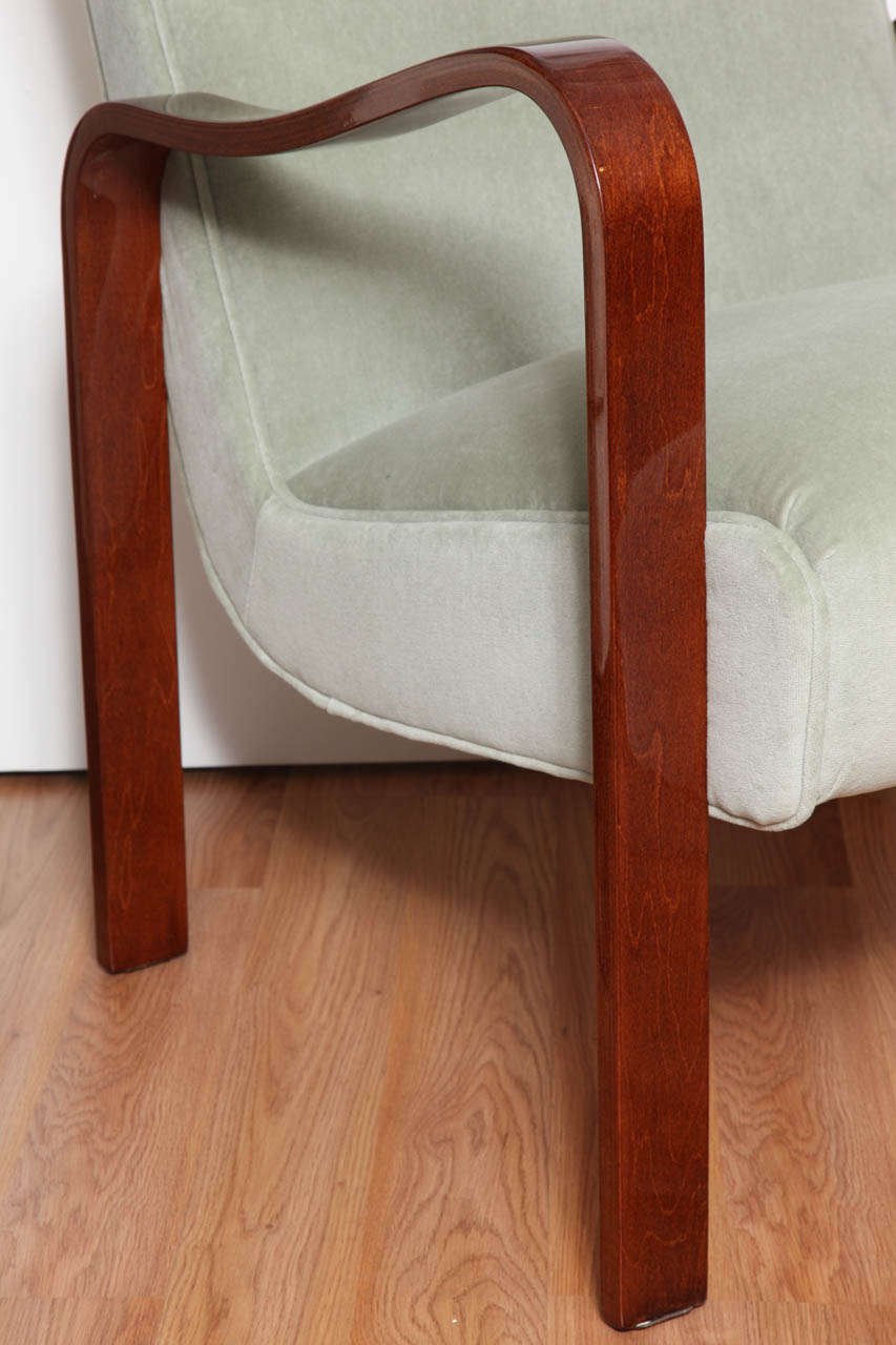 Pair of Streamline Lounge Chairs and Sofa by Thonet For Sale at 1stDibs ...