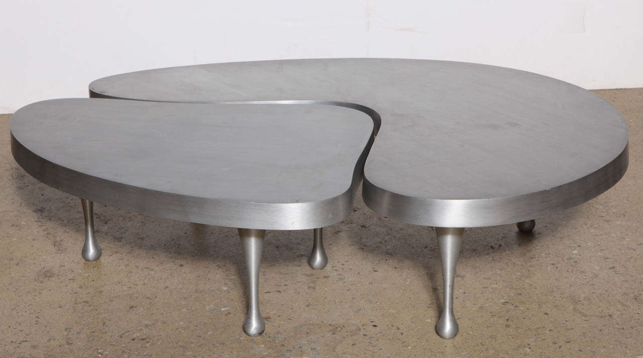 Set Frederick Keisler Cast Aluminium Nesting Tables, 1970s Palazzetti ...