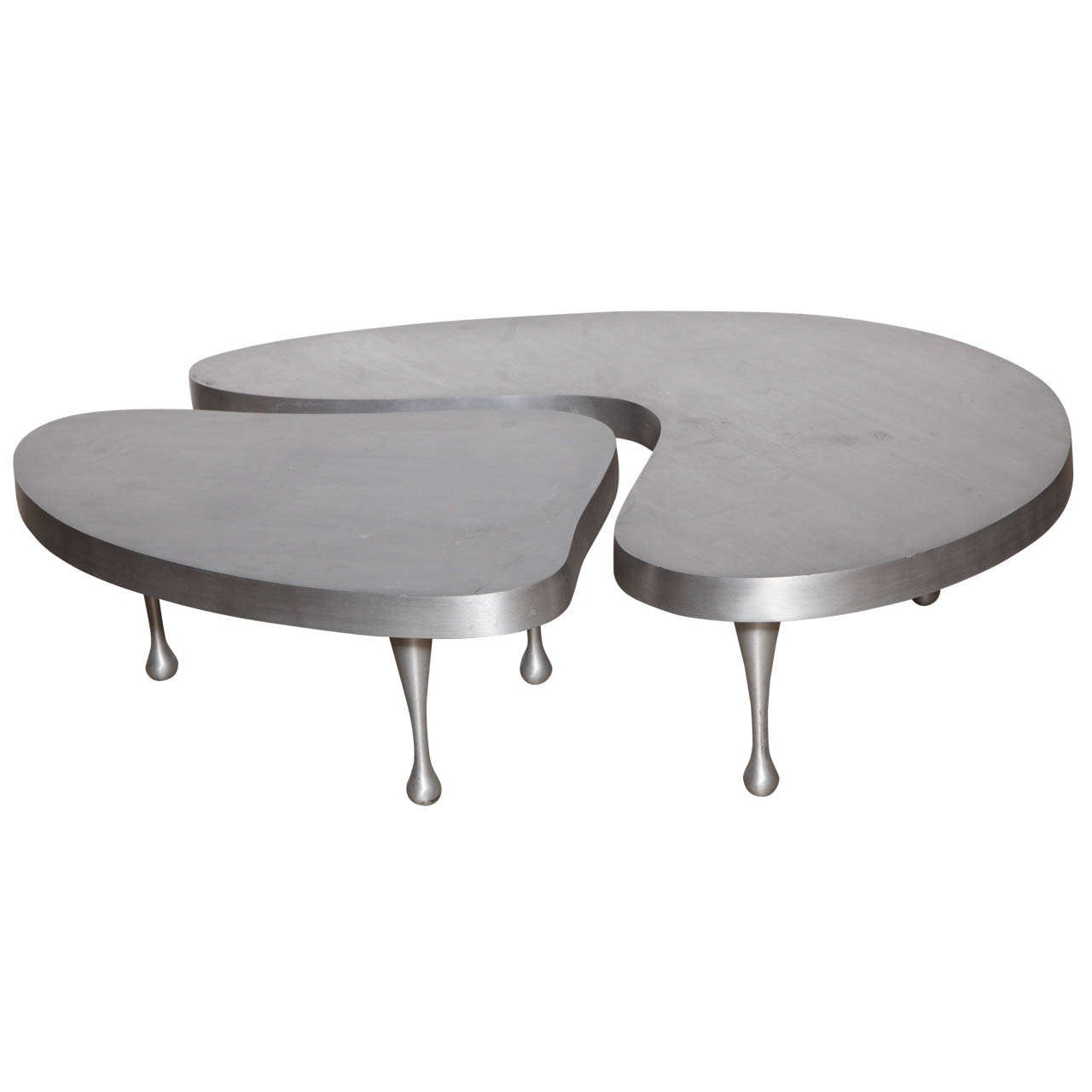 Set Frederick Keisler Cast Aluminium Nesting Tables, 1970s Palazzetti ...