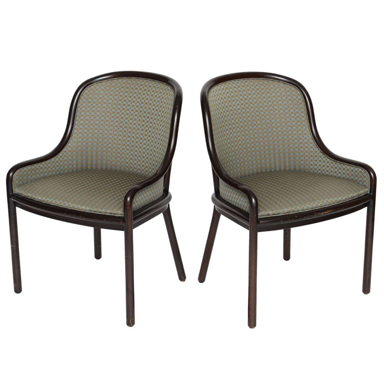 Pair of Ward Bennett Chairs for Brickell 1970s at 1stDibs