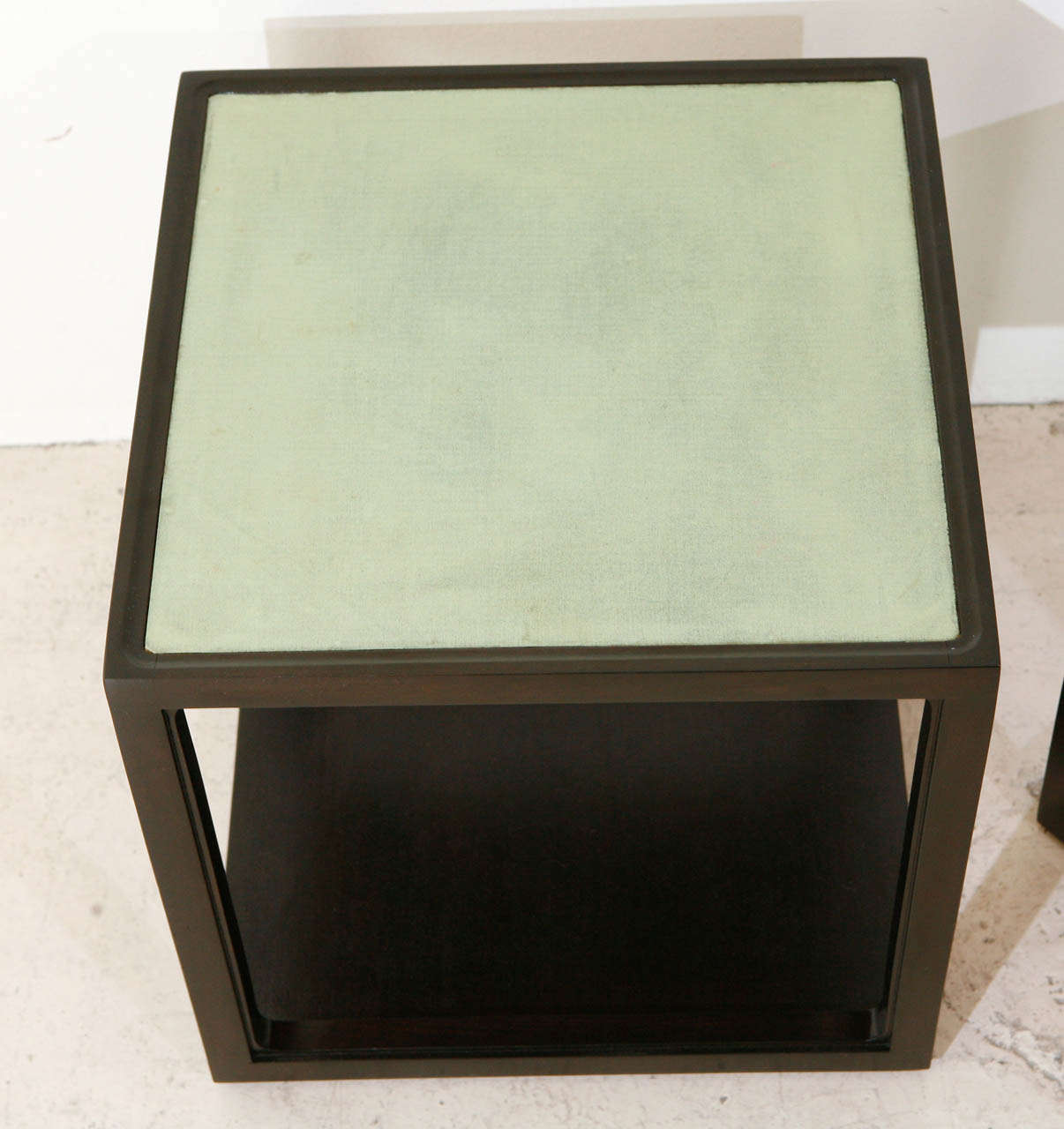 Pair of Mid-Century Cube Side Tables at 1stDibs