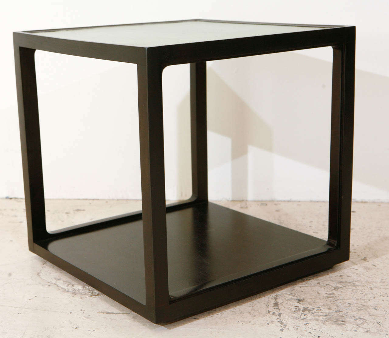 Pair of Mid-Century Cube Side Tables at 1stDibs