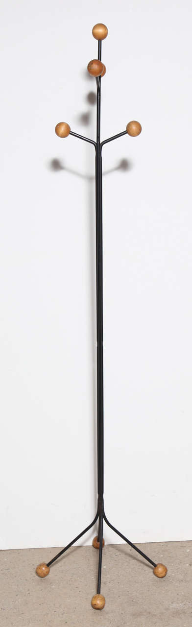1950's Atomic Wrought Iron Coat Rack at 1stDibs | wrought iron coat ...