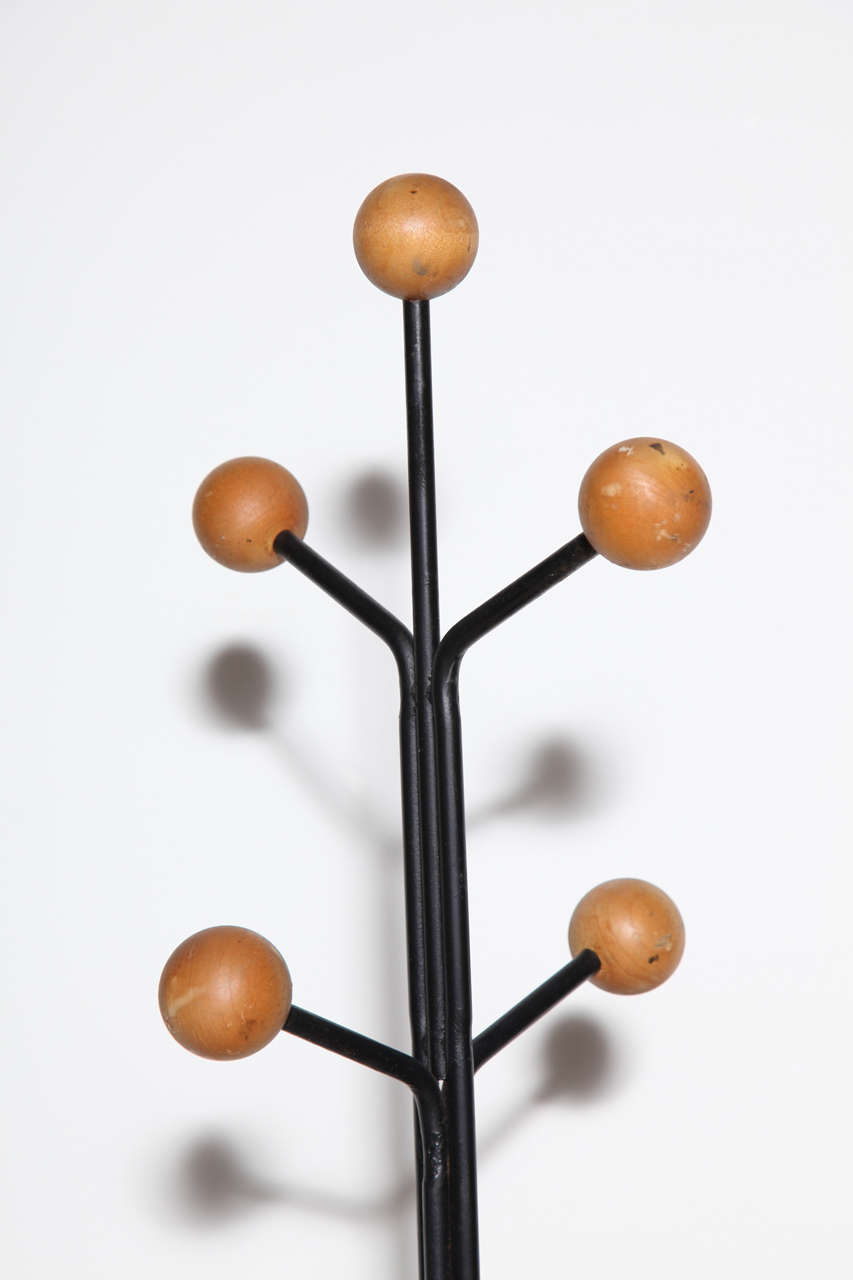 1950's Atomic Wrought Iron Coat Rack at 1stDibs | wrought iron coat ...