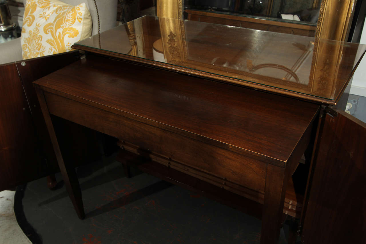 Hideaway Table - mid century cabinet that opens into table with 3 ...