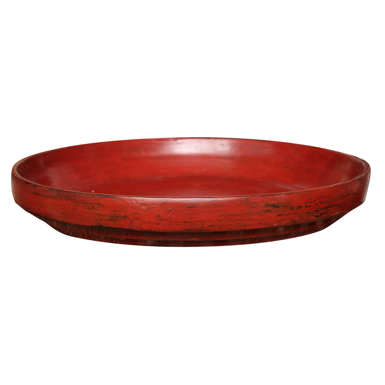 Red Lacquered Tray at 1stDibs