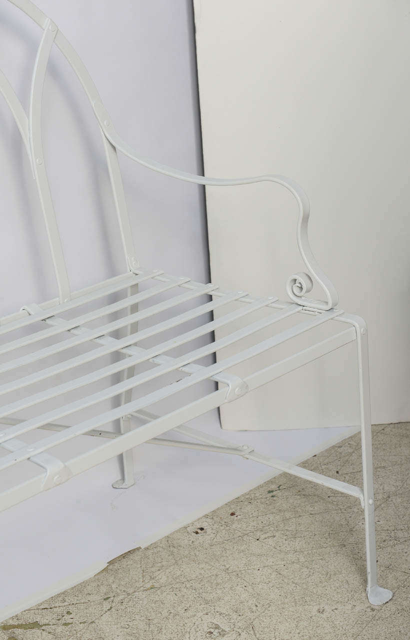 Gothic Arch Wrought Iron Garden Bench at 1stDibs | garden bench with ...