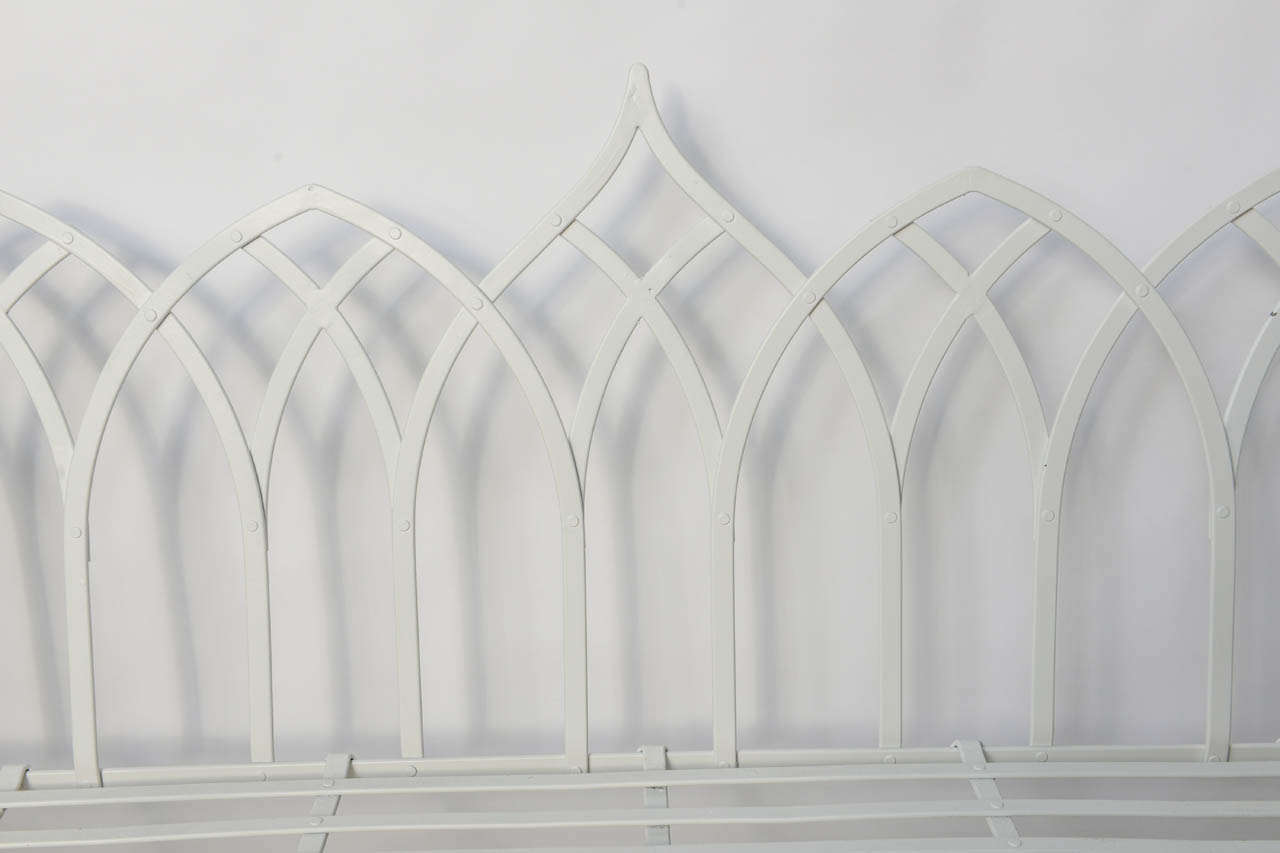 Gothic Arch Wrought Iron Garden Bench at 1stDibs | garden bench with ...