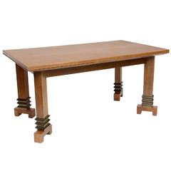 Art Deco Dining Table by Maurice Jallot at 1stDibs