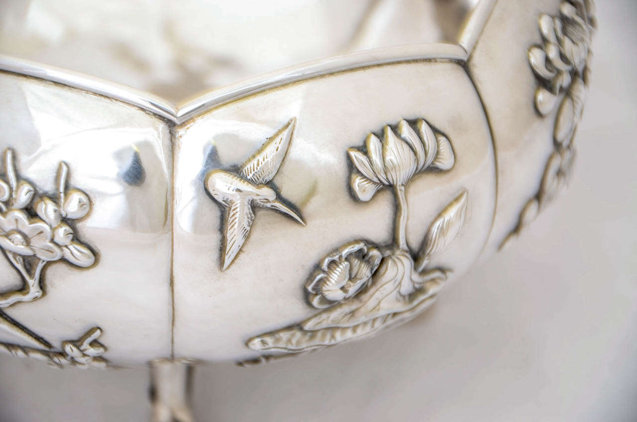 Chinese Export Silver Bowl For Sale at 1stDibs