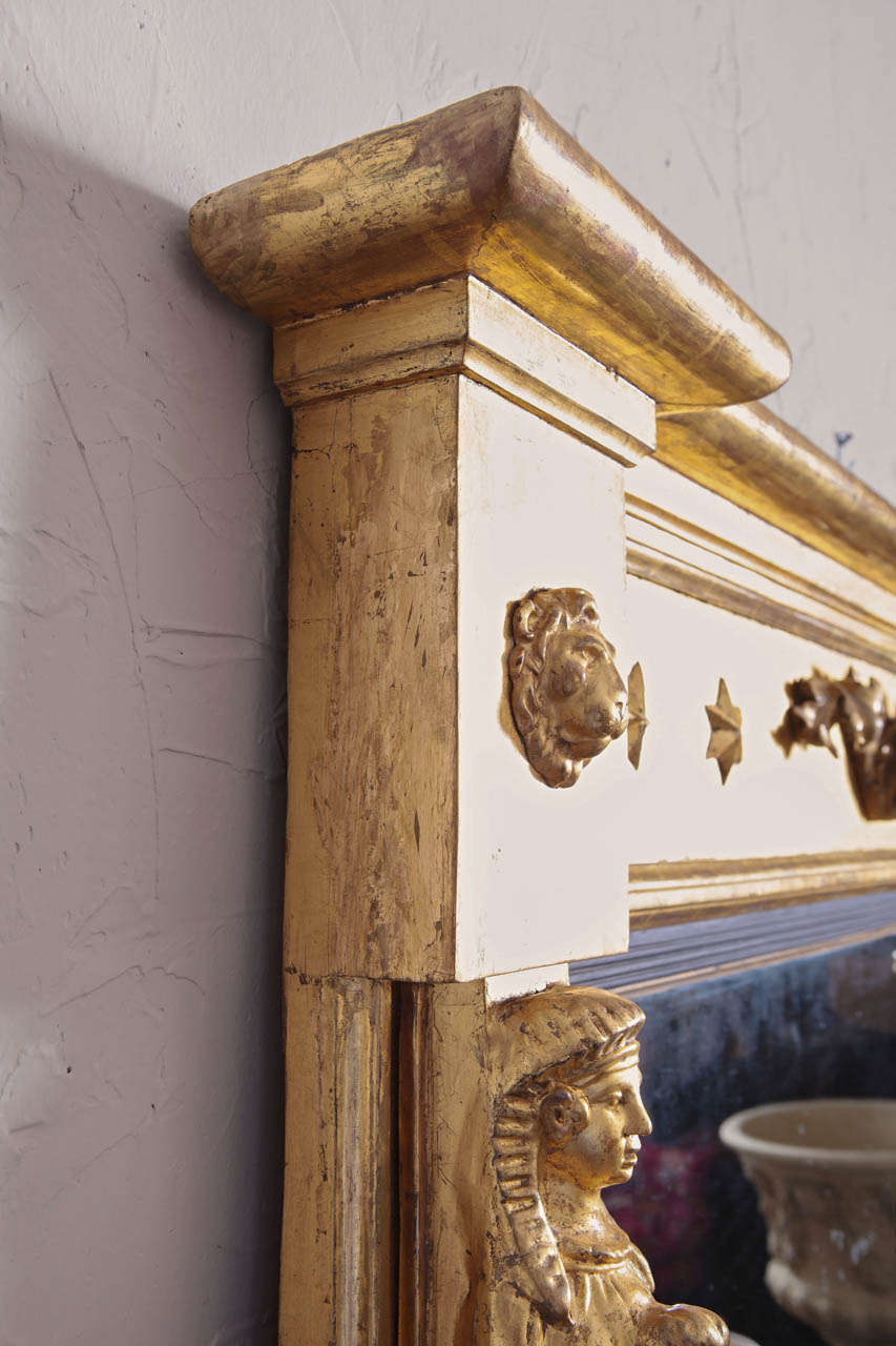 Regency Water Gilded Over Mantle Mirror For Sale at 1stDibs | antique ...