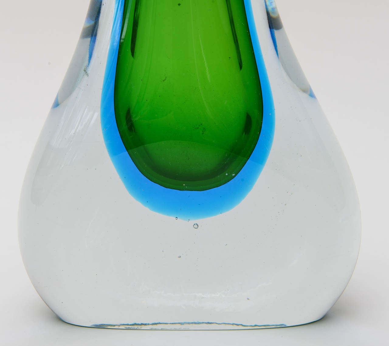 Rare Signed Blenko Sommerso Glass Vase/Object/Sculpture at 1stDibs ...