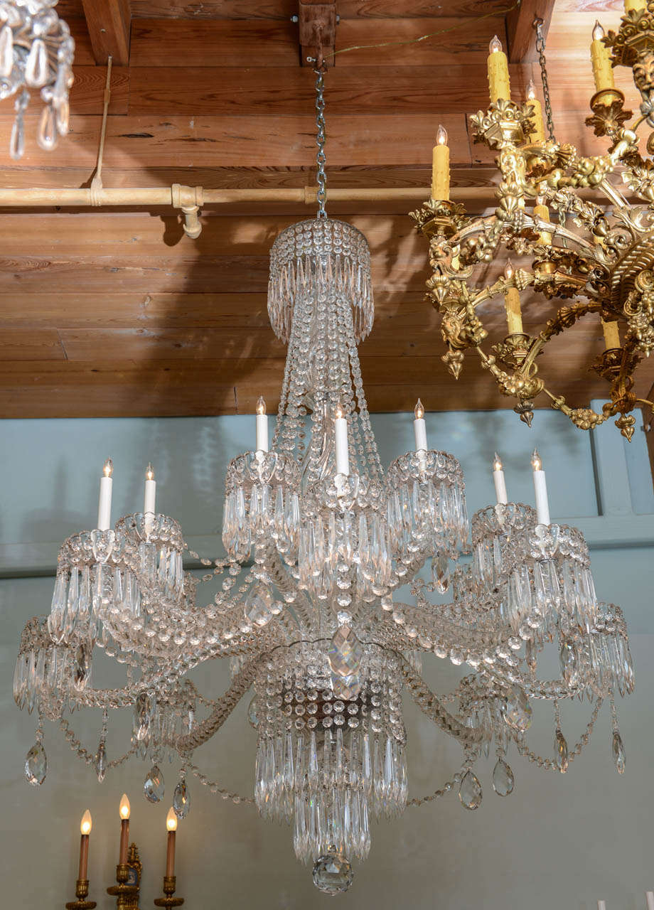Impressive Massive French Crystal Chandelier For Sale at 1stDibs