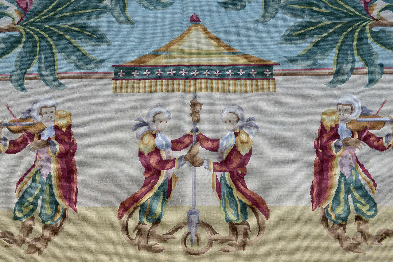 Musiciens Monkeys Needlepoint Rug at 1stDibs | carpet monkeys, rug ...
