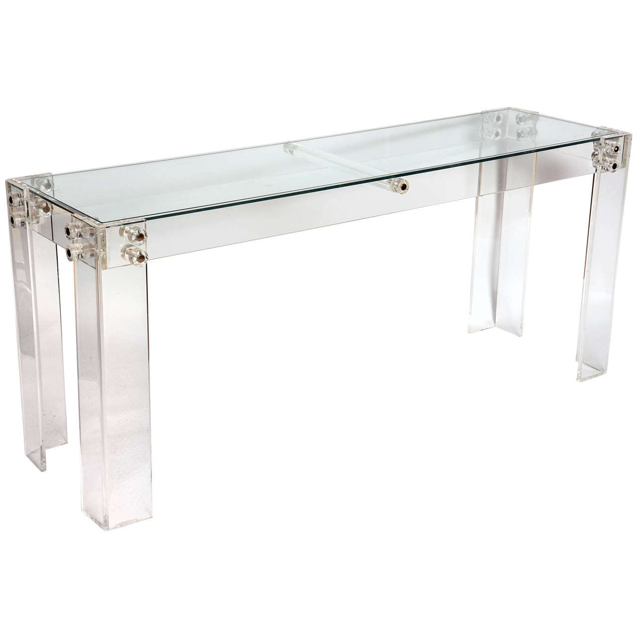 Spectacular Vintage Lucite Console at 1stDibs