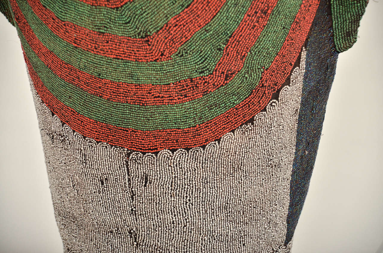 Large-Scale Vintage African Beaded Head Sculpture at 1stDibs | african ...