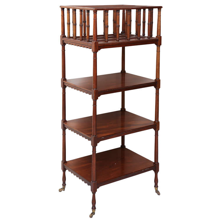 Library Four Tier Etagere at 1stDibs