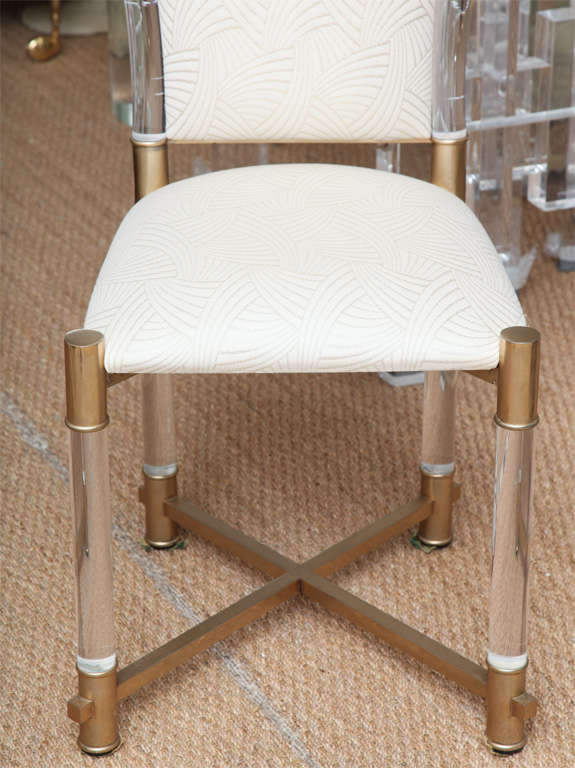 Moroccan Inspired Italian Lucite Dining Chairs by Pavia at 1stDibs