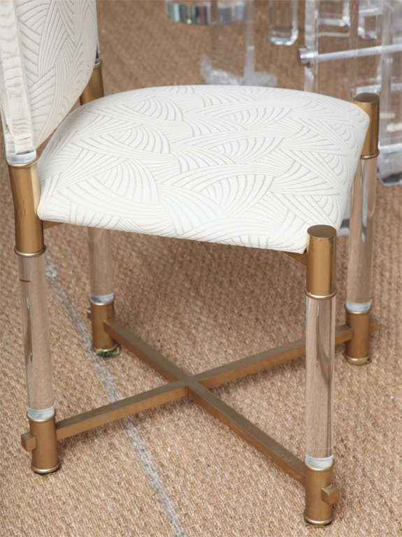 Moroccan Inspired Italian Lucite Dining Chairs by Pavia at 1stDibs