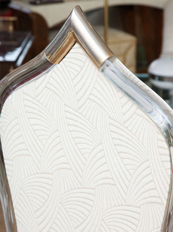 Moroccan Inspired Italian Lucite Dining Chairs by Pavia at 1stDibs