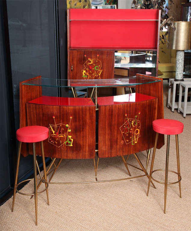 Original 1950s Italian Bar Set at 1stDibs