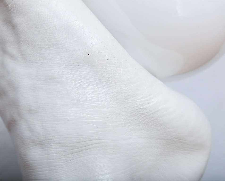 Life-Sized Plaster Foot Lamp at 1stDibs