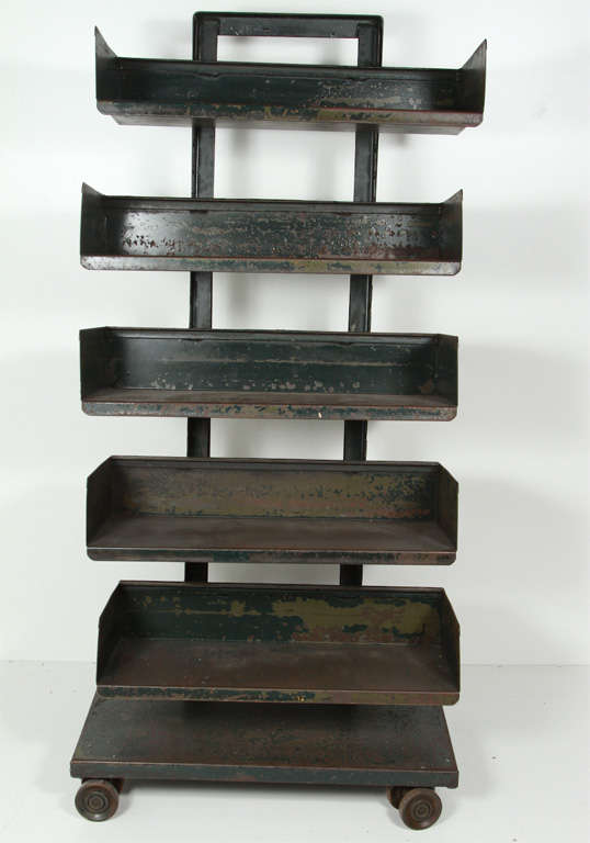 Vintage Industrial Storage Rack at 1stDibs