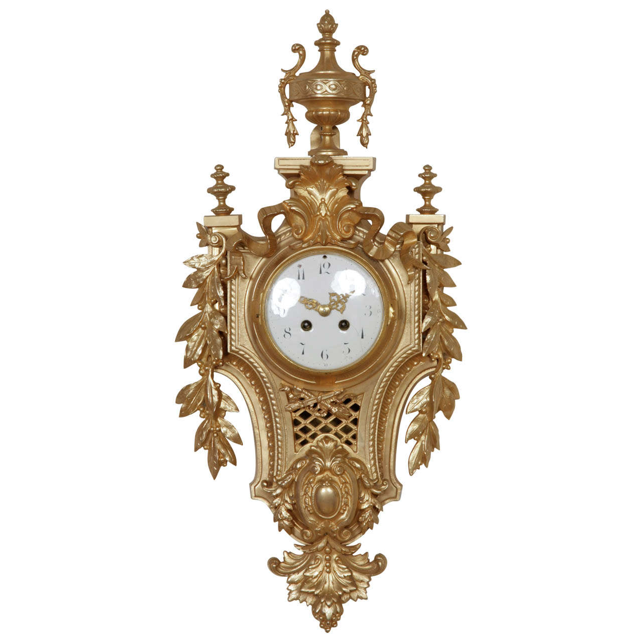 Gustavian Cartel Clock at 1stDibs