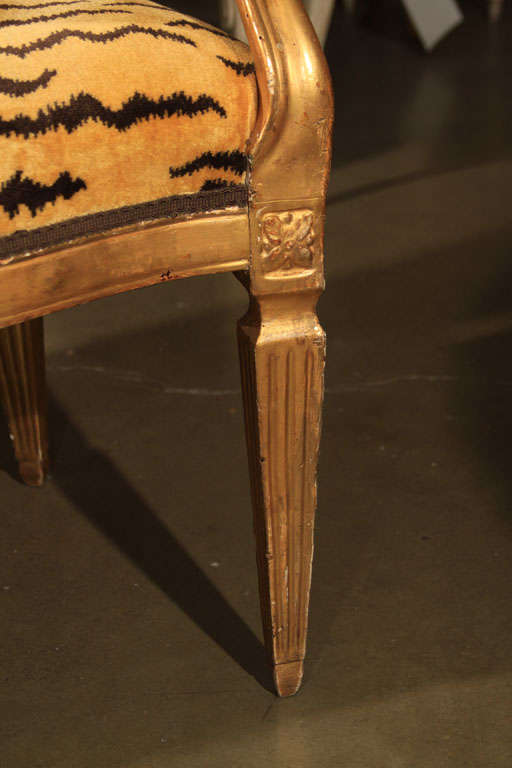 Pair of gilt chairs For Sale at 1stDibs