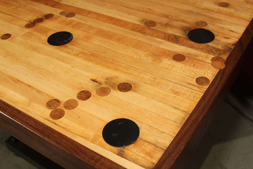 Bowling Pin Deck Industrial Island at 1stDibs