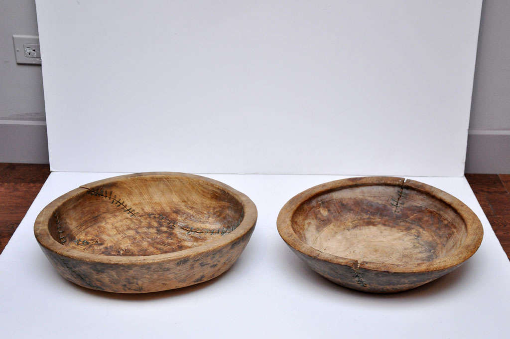Stitched Wood Bowls from Yemen at 1stDibs