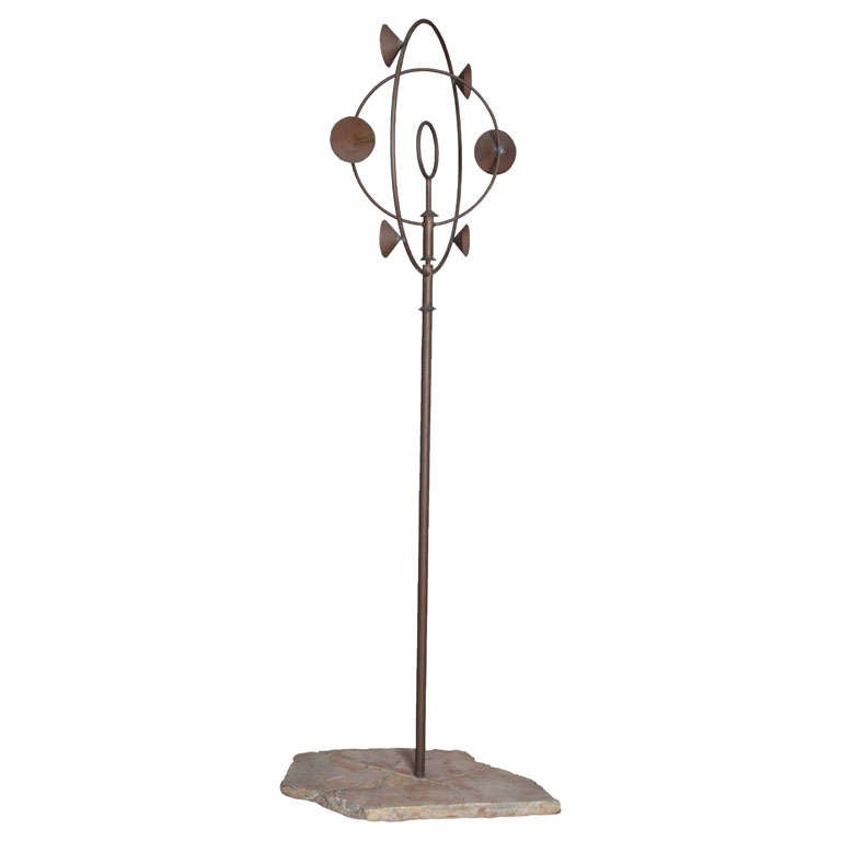 Large Iron Whirlygig - Mobile by Susan Pascal Beran at 1stDibs