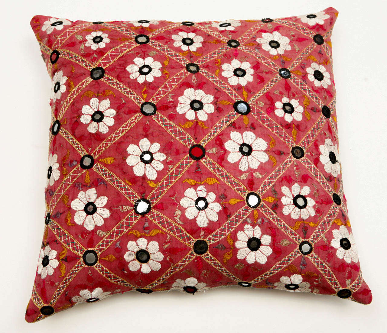 Shisha Indian Embroidered Pillow at 1stDibs