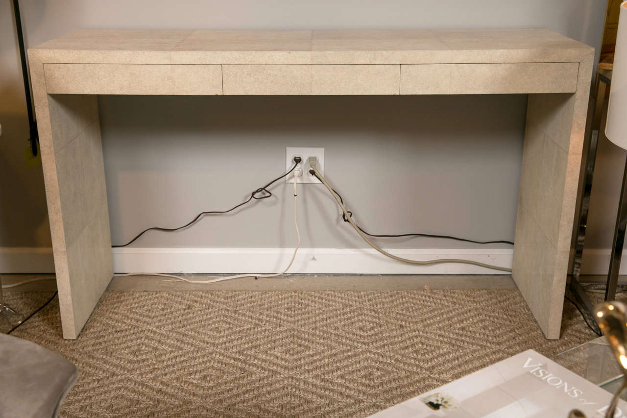 Modern Shagreen Console Table at 1stDibs