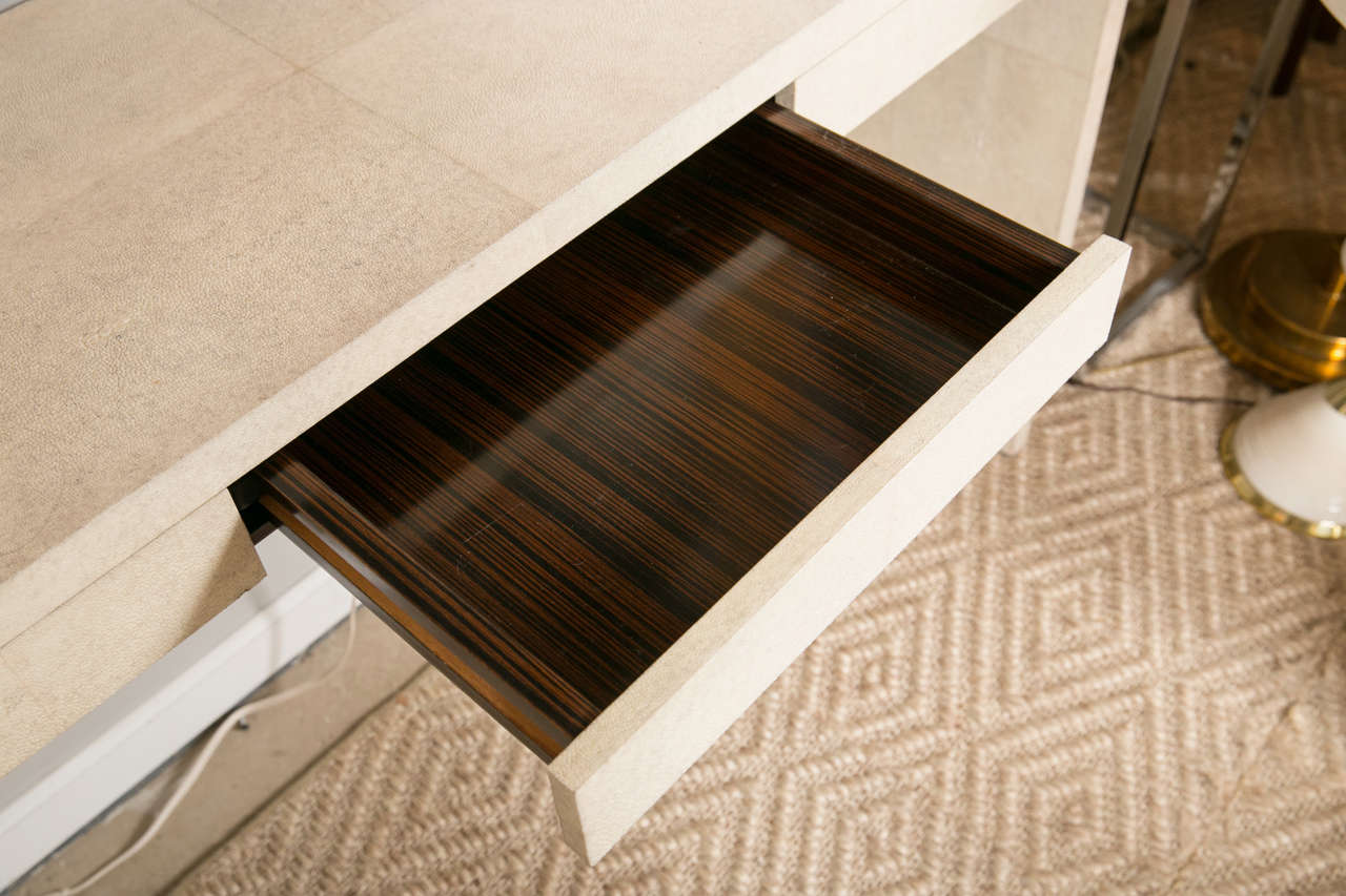 Modern Shagreen Console Table at 1stDibs