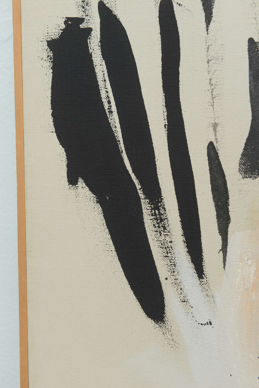 Modern Oil on Canvas, Ernest Trova, Four Score and Seven Years Ago ...