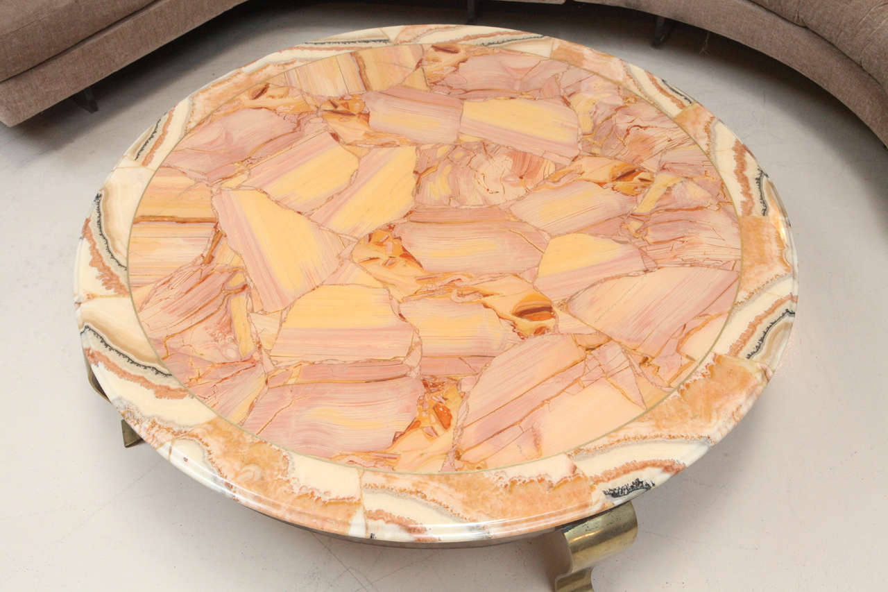 Onyx Top Coffee Table by Muller of Mexico at 1stDibs | muller's onyx ...