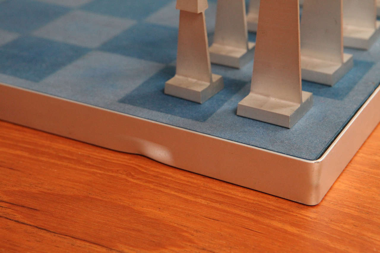 Austin Enterprises Aluminum Chess Set and Board at 1stDibs | austin ...