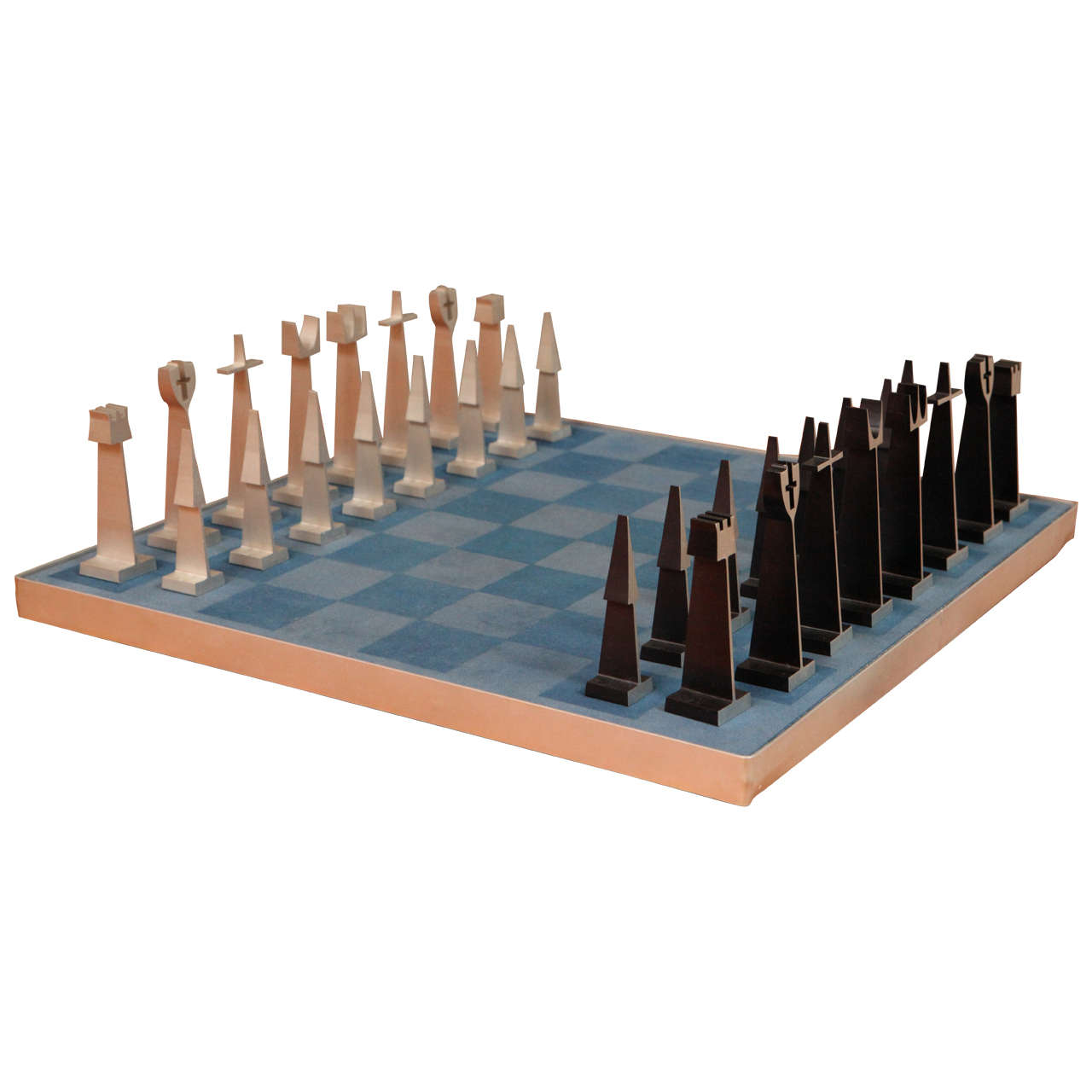 Austin Enterprises Aluminum Chess Set and Board at 1stDibs | austin ...