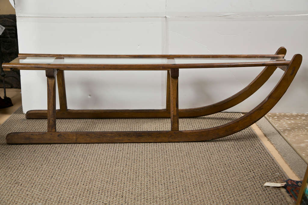 Antique Sled As A Cocktail Table at 1stDibs