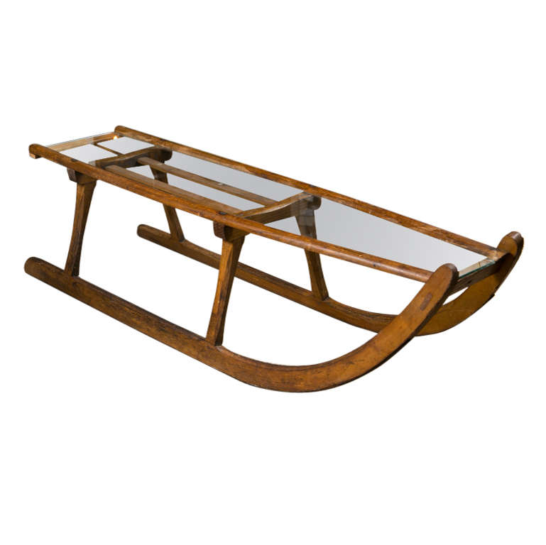 Antique Sled As A Cocktail Table at 1stDibs