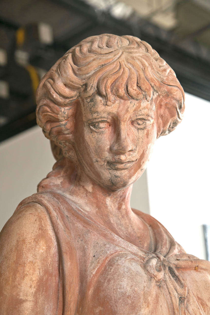 20th Century Terracotta Statue at 1stDibs