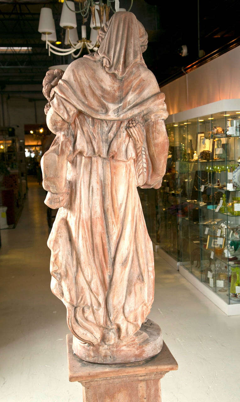 20th Century Terracotta Statue For Sale at 1stDibs