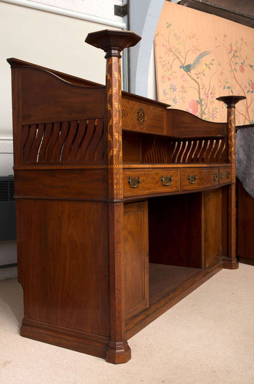 George Jack for Morris and co inlaid mahogany sideboard, England circa ...
