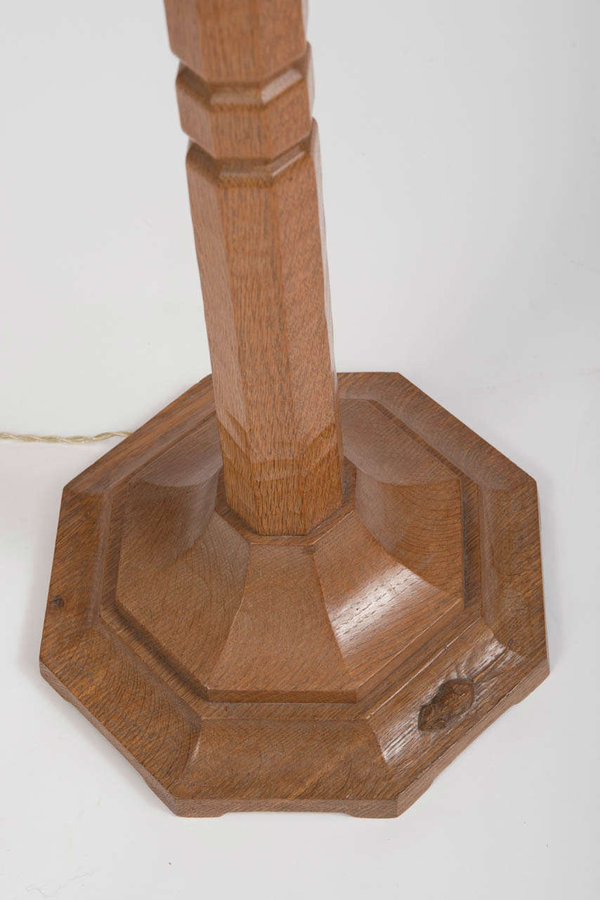 A Robert Thompson “Mouseman” Standing Lamp. at 1stDibs