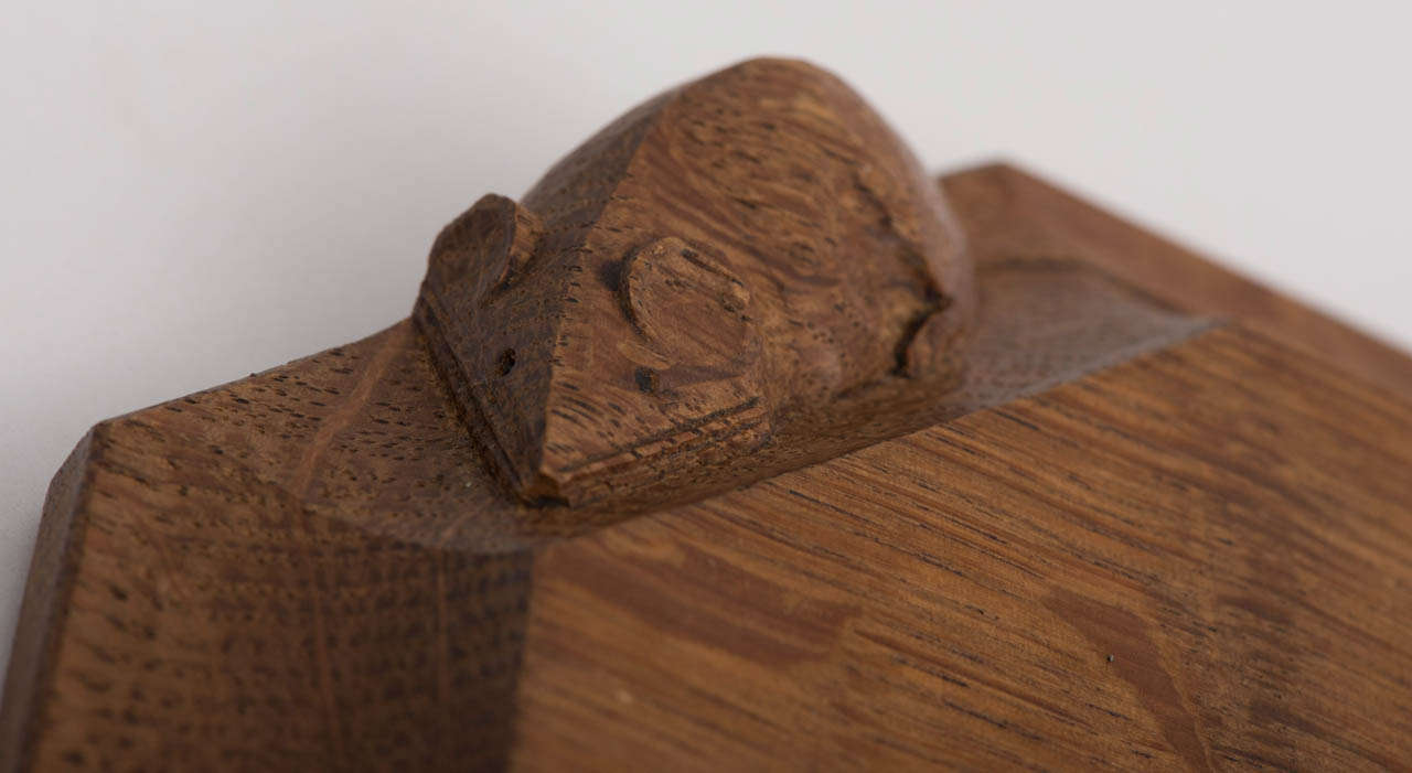 Robert Mouseman Thompson octagonal oak cheese board, England circa 1970 ...