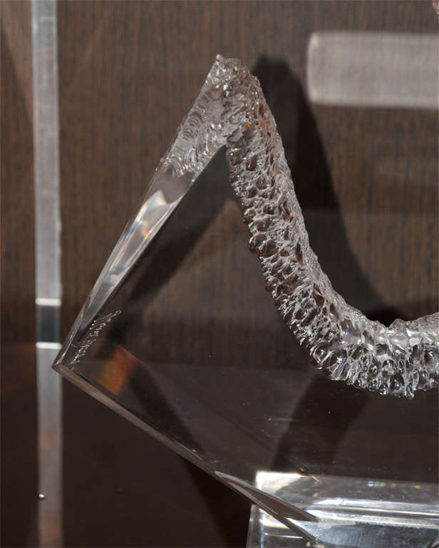 1990 Plexiglass Sculpture Signed For Sale at 1stDibs