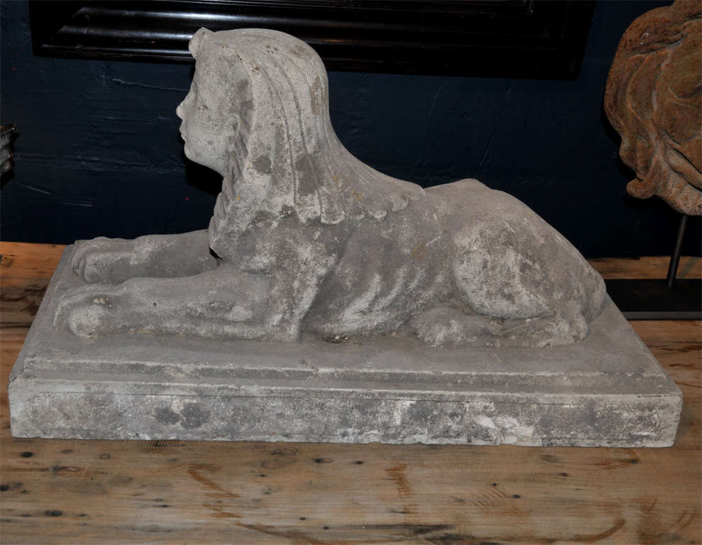 1940-1950 Cement Sphinx For Sale at 1stDibs